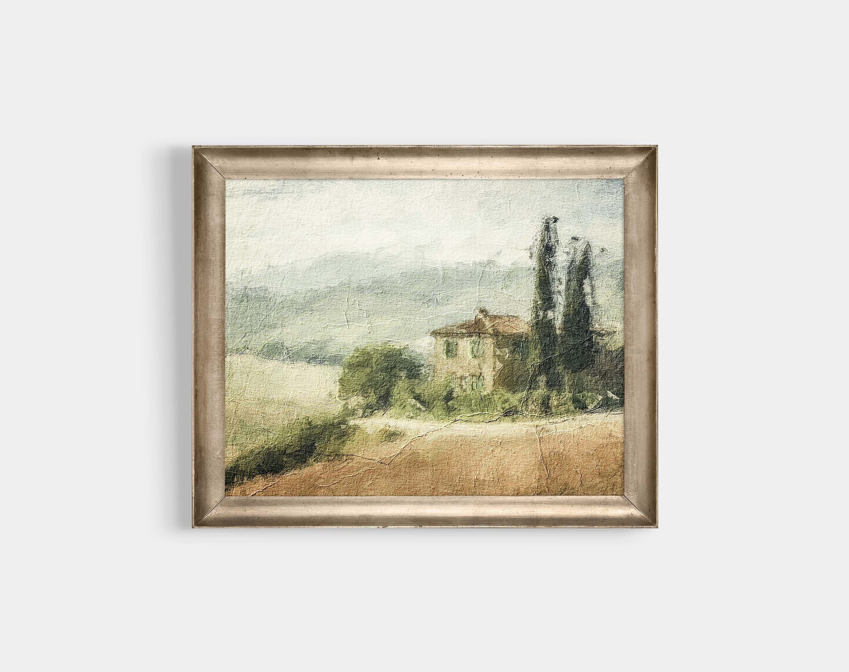 Italian Countryside Painting Printable Wall Art Vintage - Etsy