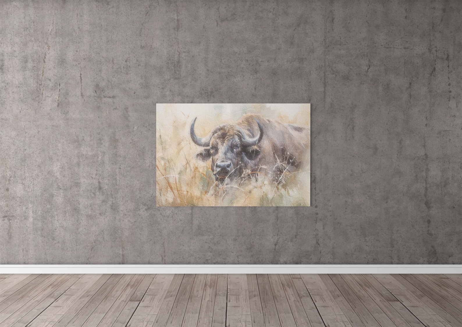 Water Buffalo Print, Western Cowboy Print, Printable Wall Art, Vintage ...