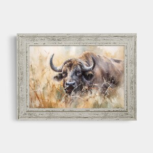 Water Buffalo Print, Western Cowboy Print, Printable Wall Art, Vintage ...