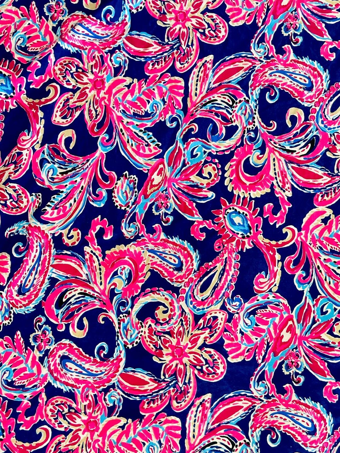 Fabric “navy Gems” # 252 - Cotton Jersey LP - Etsy