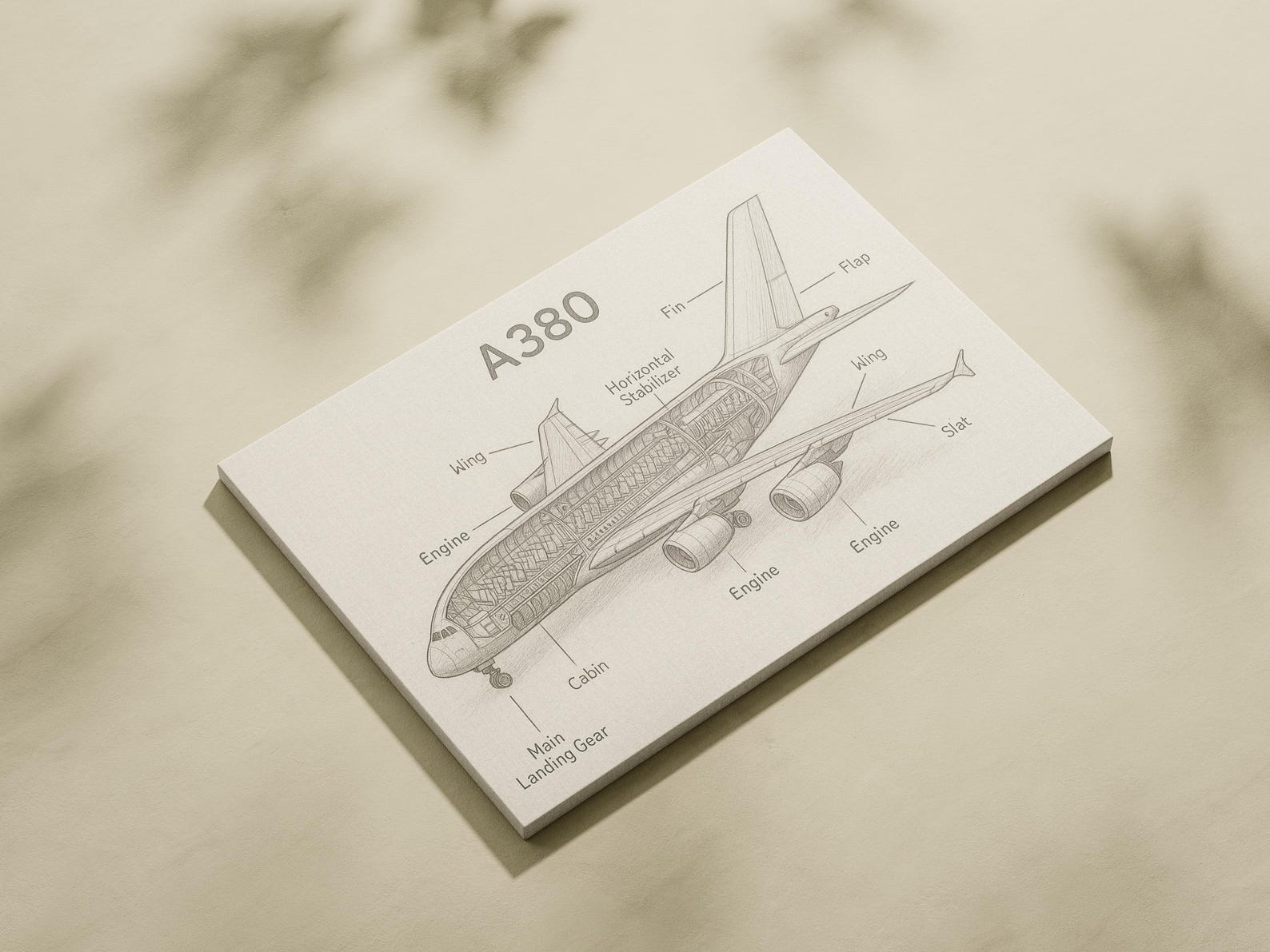 Airbus A380 Cutaway Blueprint, Aviation Wall Art (digital Download) - Etsy