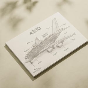 Airbus A380 Cutaway Blueprint, Aviation Wall Art (digital Download) - Etsy