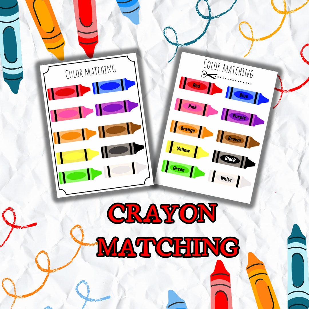 Color Matching Game, Printable, Homeschool, Educational Activity - Etsy