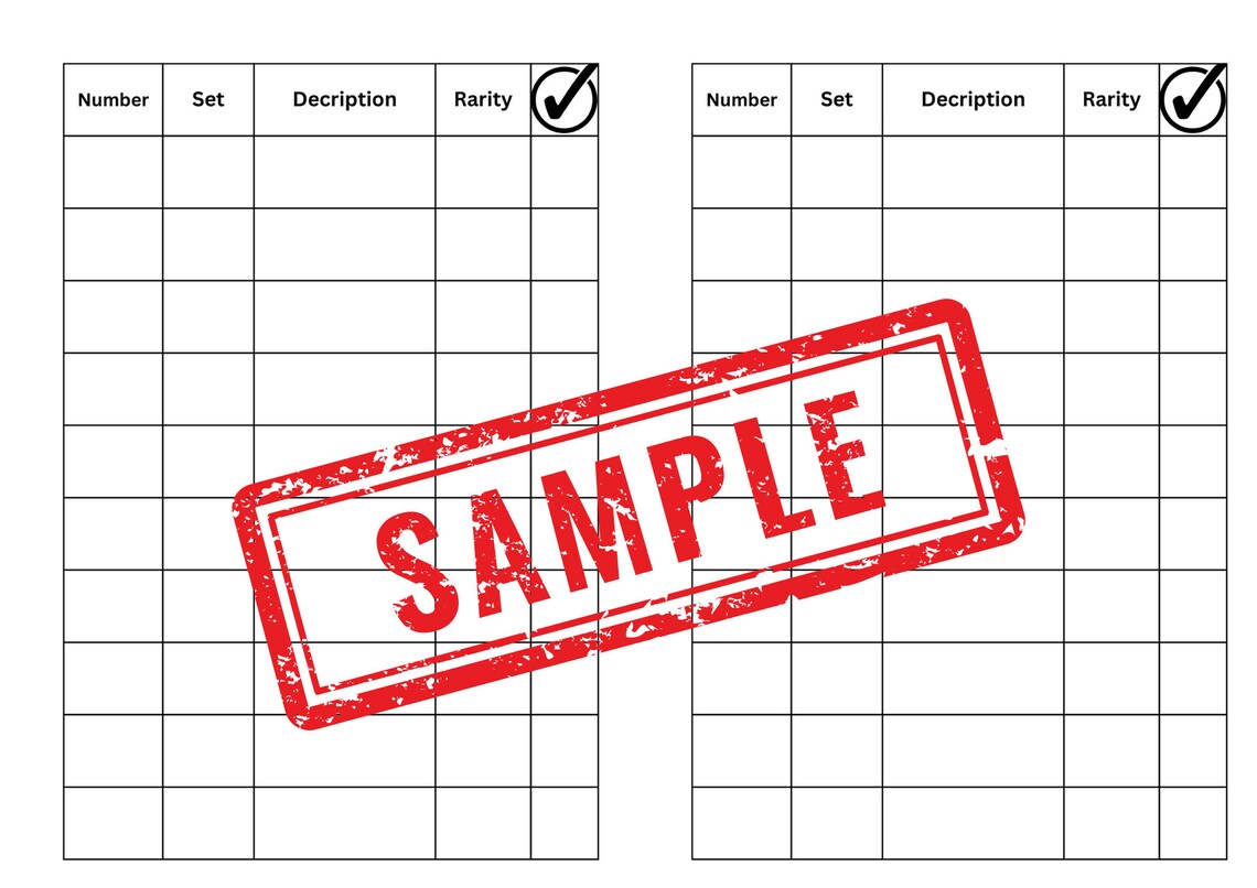 Collecting Lists, Blank Ready to Use, Ready to List Your Collections ...