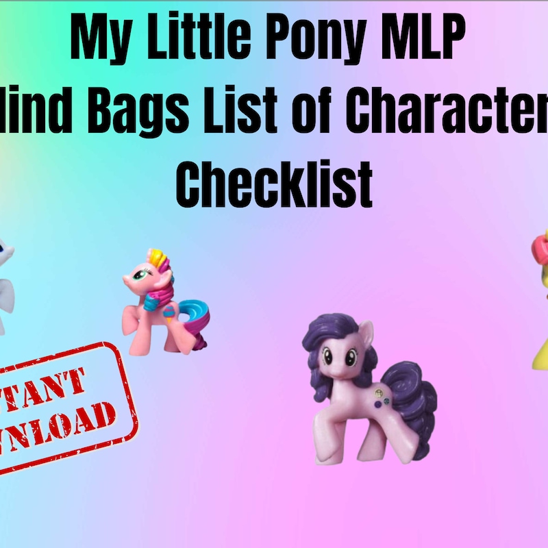 Mlp G4 Mini Figures - Etsy