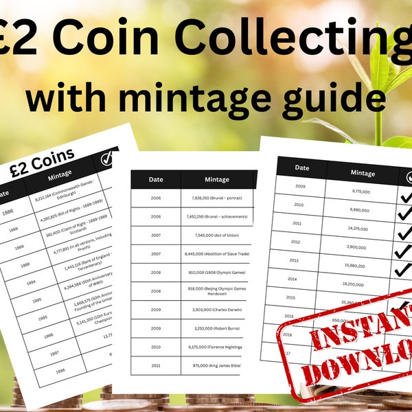 Coin Inventory Log - Etsy