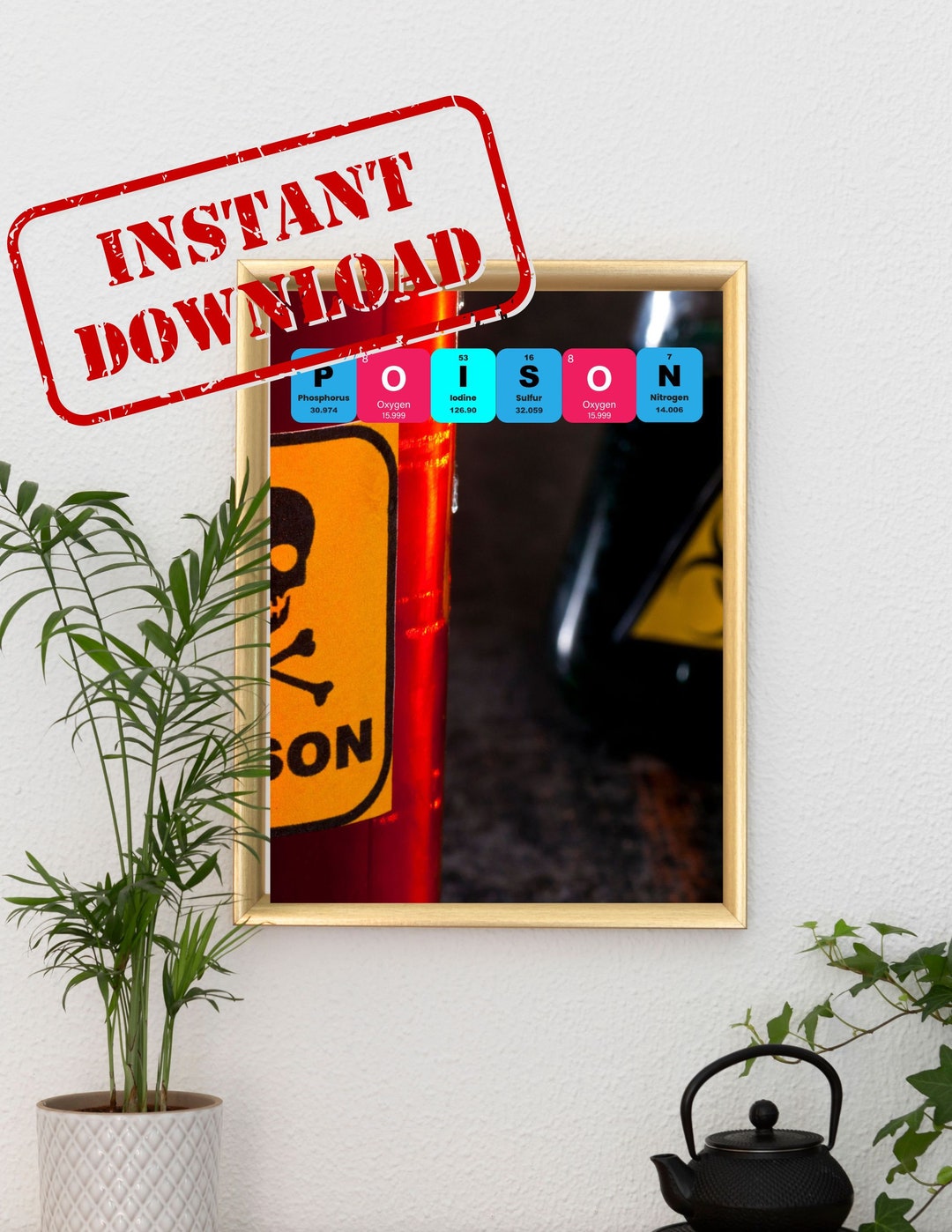 Periodic Table Word Fun POISON Fun Science Fun Picture - Etsy