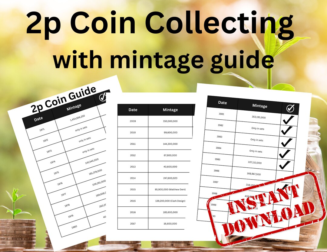 2p Coins Collecting Guide, Help to Circulated Coins, Mintage Figures ...
