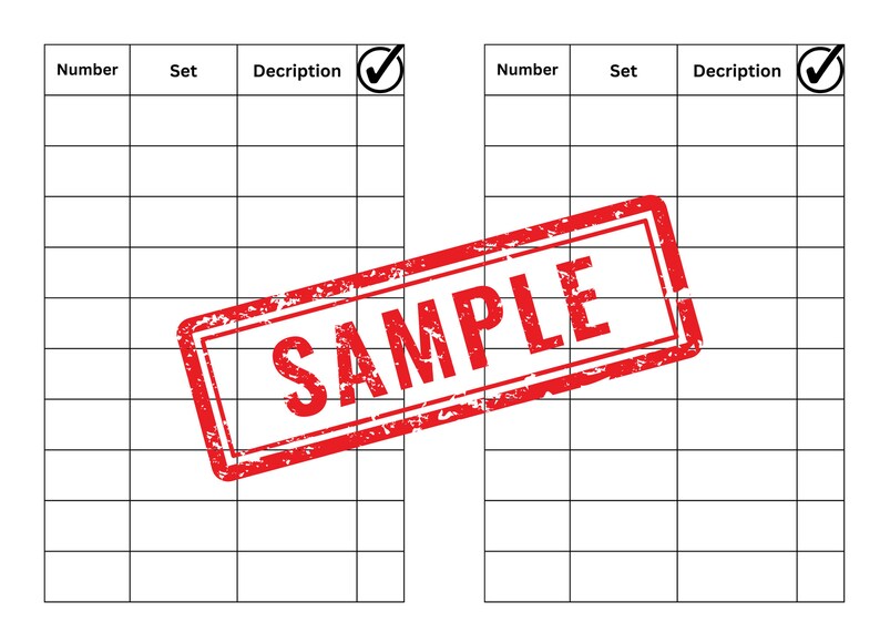 Collecting Lists, Blank Ready to Use, Ready to List Your Collections ...