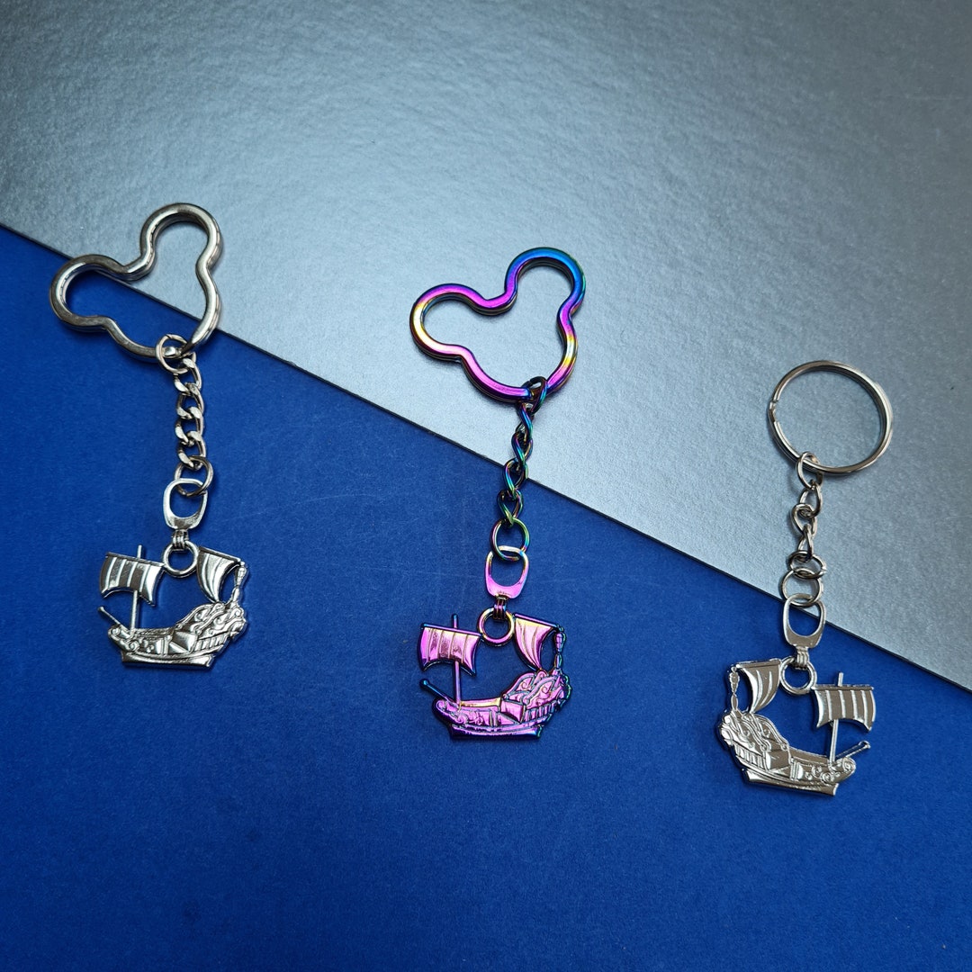 Pirate Ship Disney Metal Keyring or Bag Charm Accessory for Keys or ...