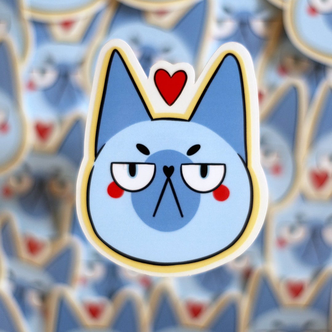 Angry Cat Sticker Transparent - Etsy