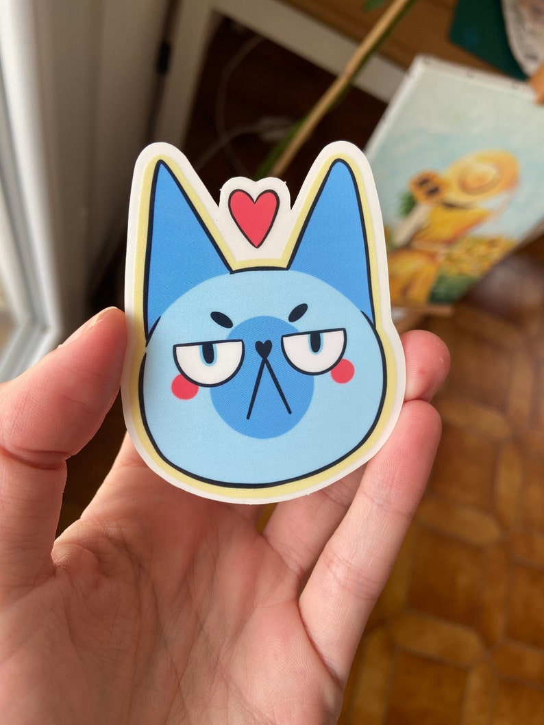 Angry Cat Sticker Transparent - Etsy
