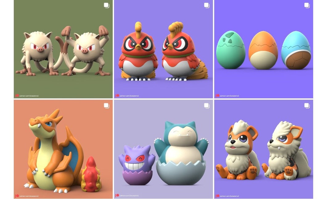 Pokemon 3d Prints - Etsy