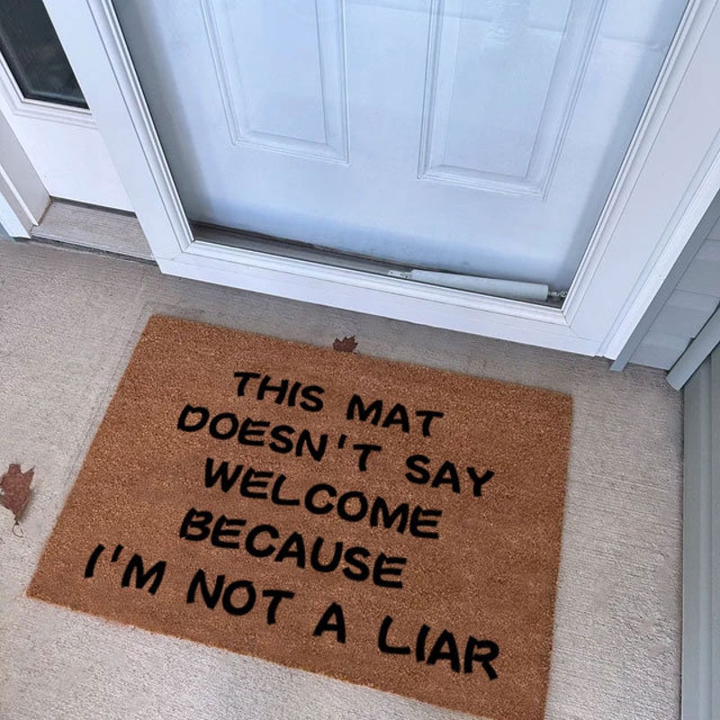 Funny Welcome Mat - Etsy