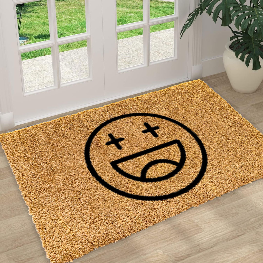 Smile Face With Different Styles Doormat, Custom Door Mat, for Front ...