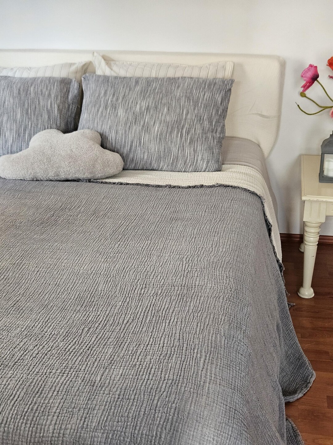 4-layer Muslin Bedspread: Organic Turkish Cotton Throw Blanket ...