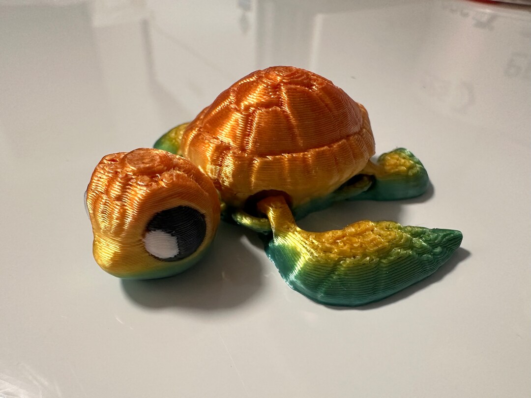 Mini 3D Printed Sea Turtle - Etsy