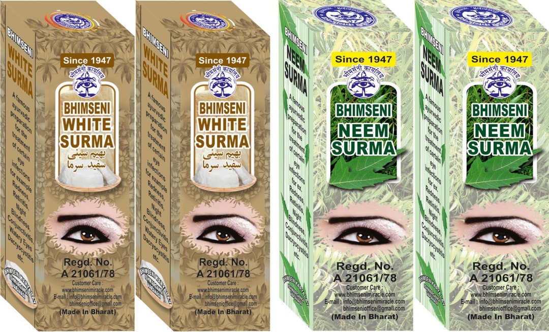 Neem White Surma Kajal Handmade 100% Natural Black Neem White - Etsy