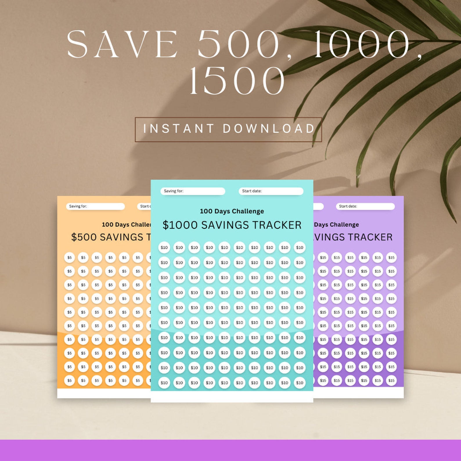 100 Days Saving Challenge, 100 Savings, 100 Saving Challenge, 100 Day ...