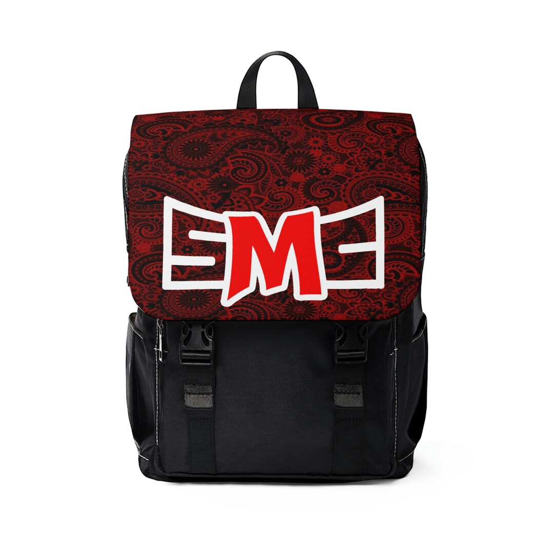 SMC Red Paisley Casual Shoulder Backpack - Etsy
