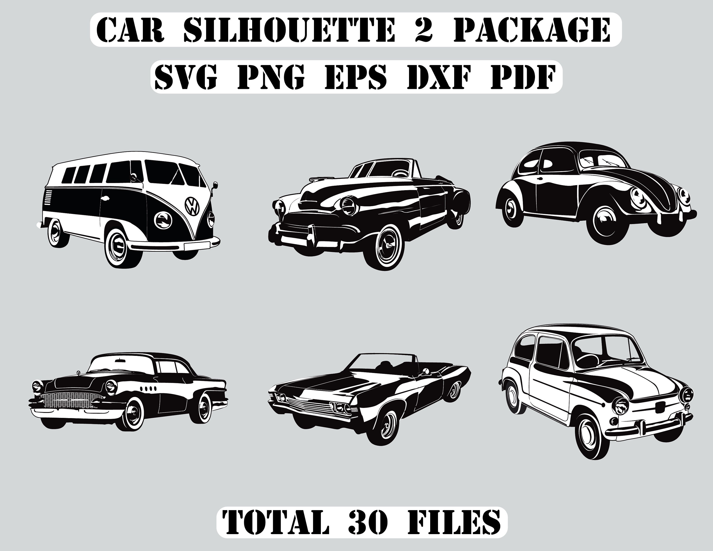 Car-2 Svg Black and White Car Svg Car Silhouette Svg - Etsy