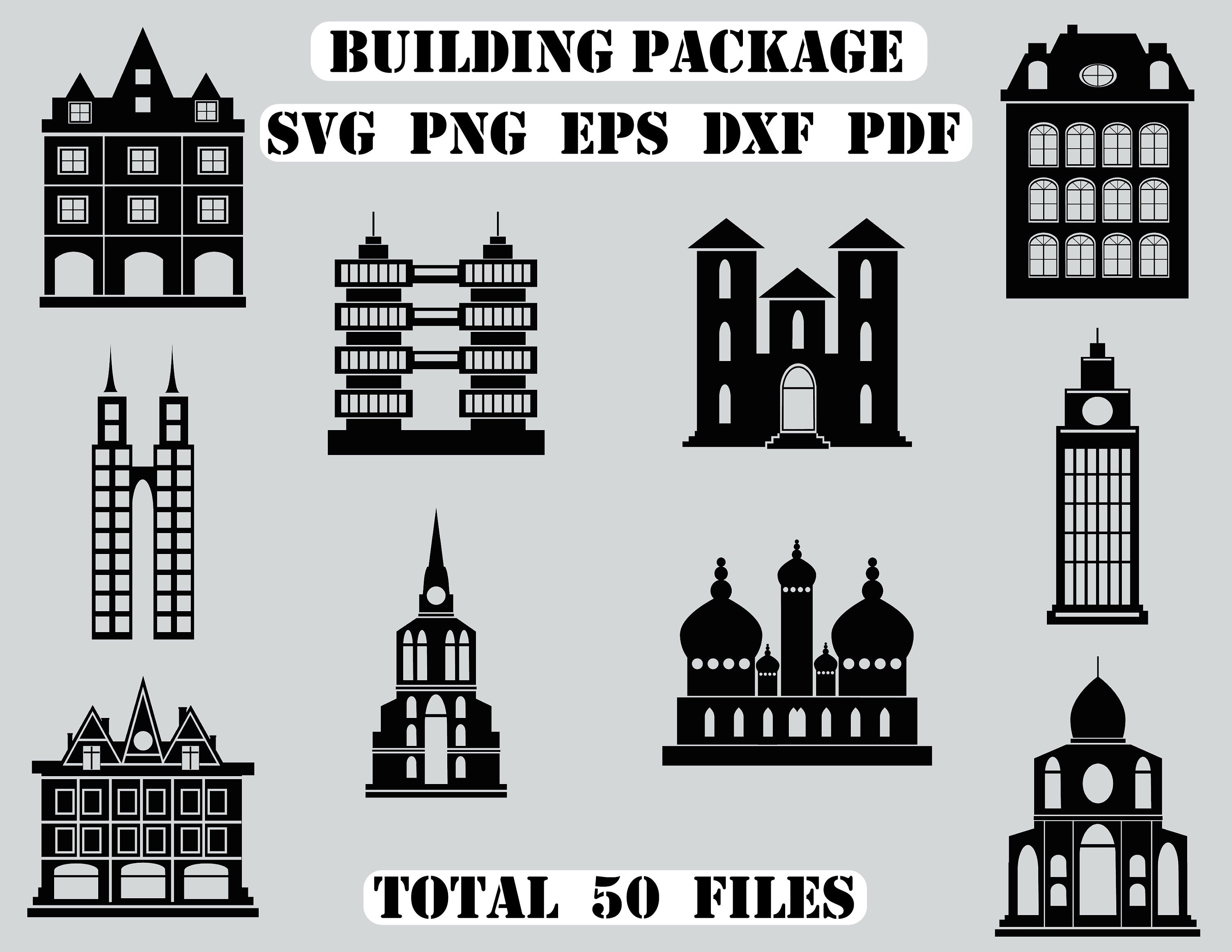 Building Svg Building Clipart Building Package Hause Svg - Etsy