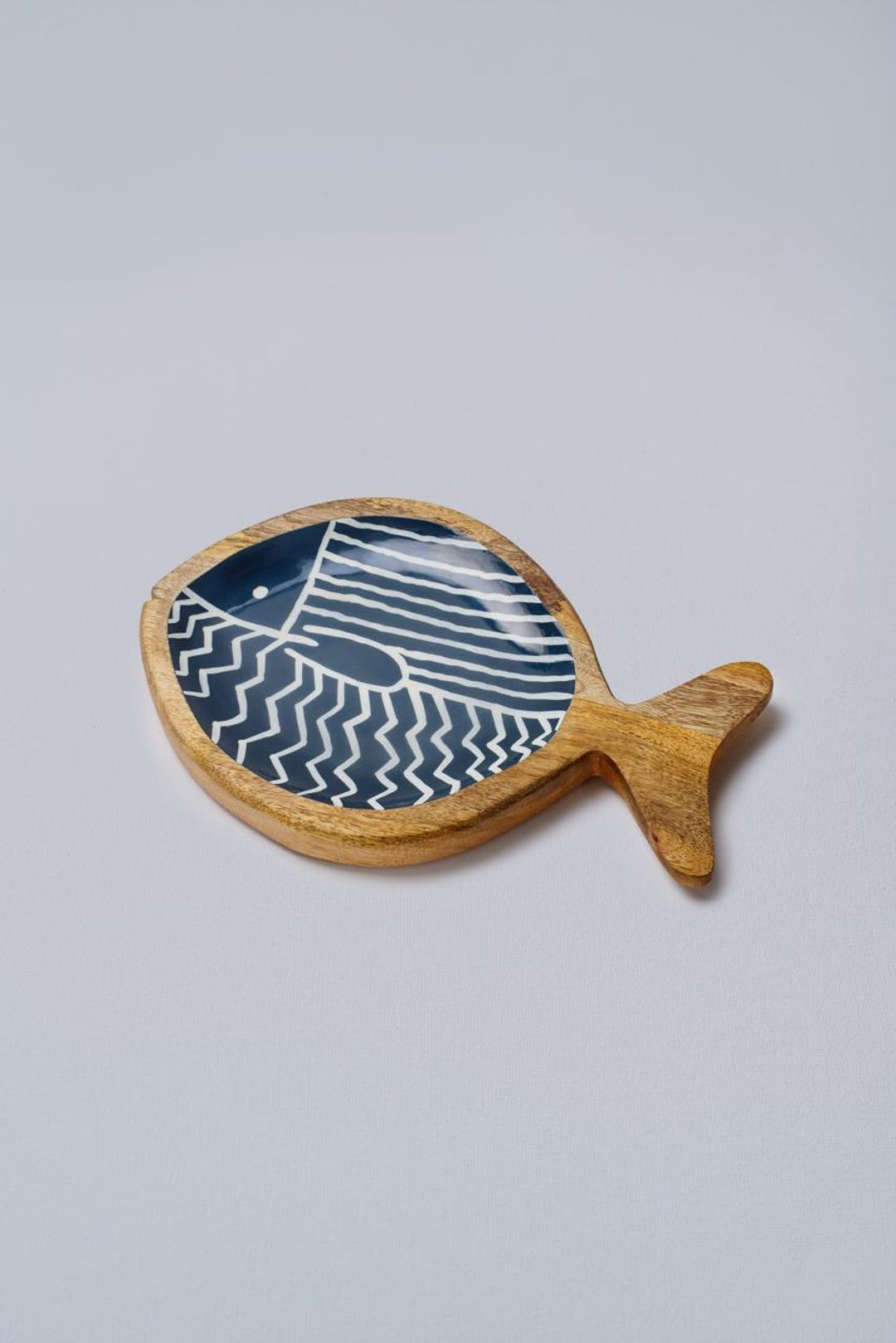 Fish Platter | Fish Shape Wooden Platter: Serving Tray Coastal Home ...