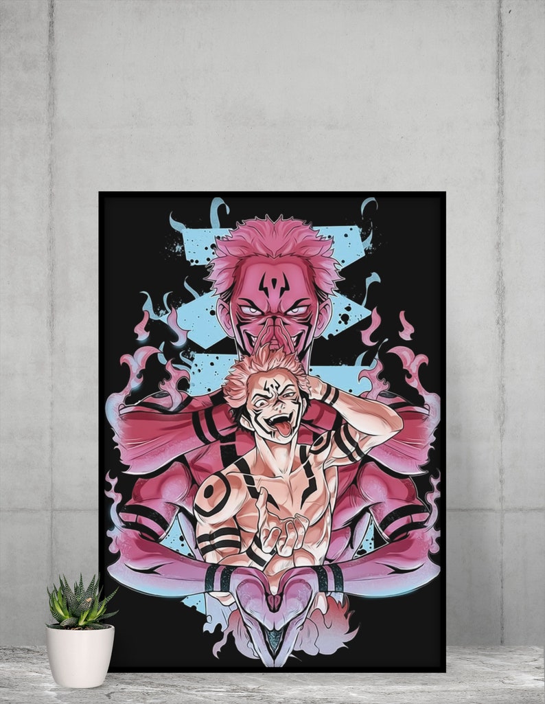 Custom Anime Portrait, JJK Poster, Cool Anime Gift, Anime Posters ...