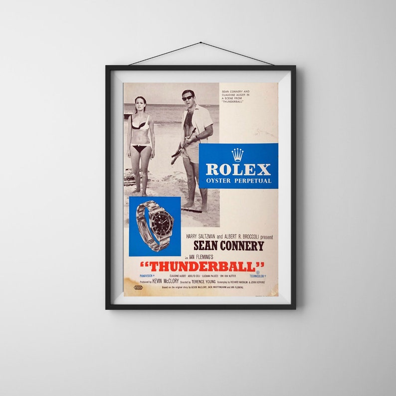 James Bond Rolex Vintage Advert Print - Etsy