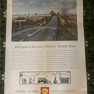 Shell Guide to the Roads of Britain - Ermine Street. Original 1960s ...