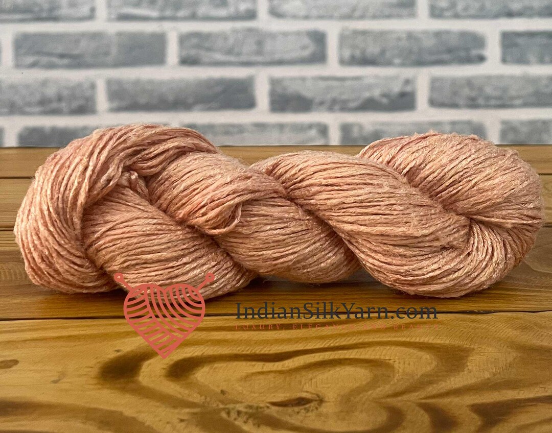 Tussah Ghicha Silk Yarn – 50g Skein (180m) | Wild Silk Yarn | Khecha ...