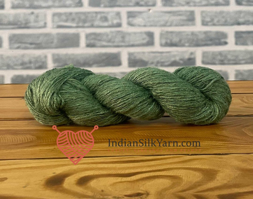 Tussah Ghicha Silk Yarn – 50g Skein (180m) | Wild Silk Yarn | Khecha ...