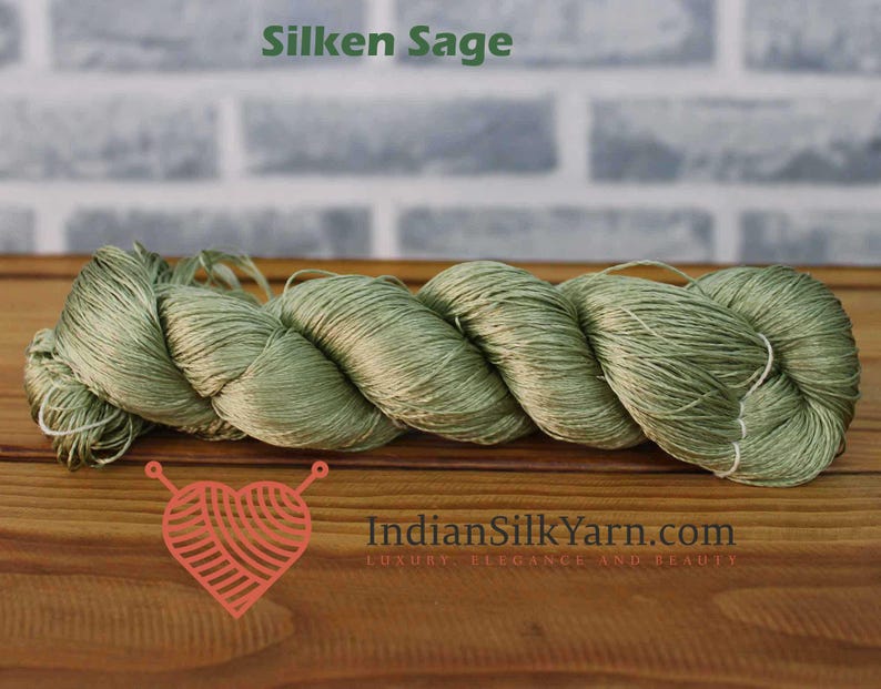 Pure Mulberry | 50g(500m) | Silk Slub Dupioni Yarn – 2 Ply | Soft ...