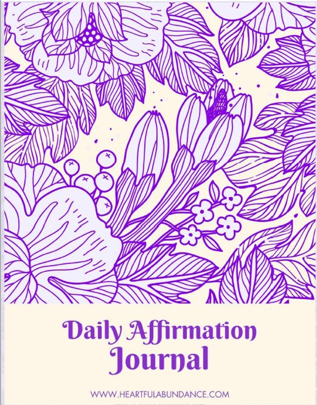 Daily Affirmation Journal - Printable - Etsy