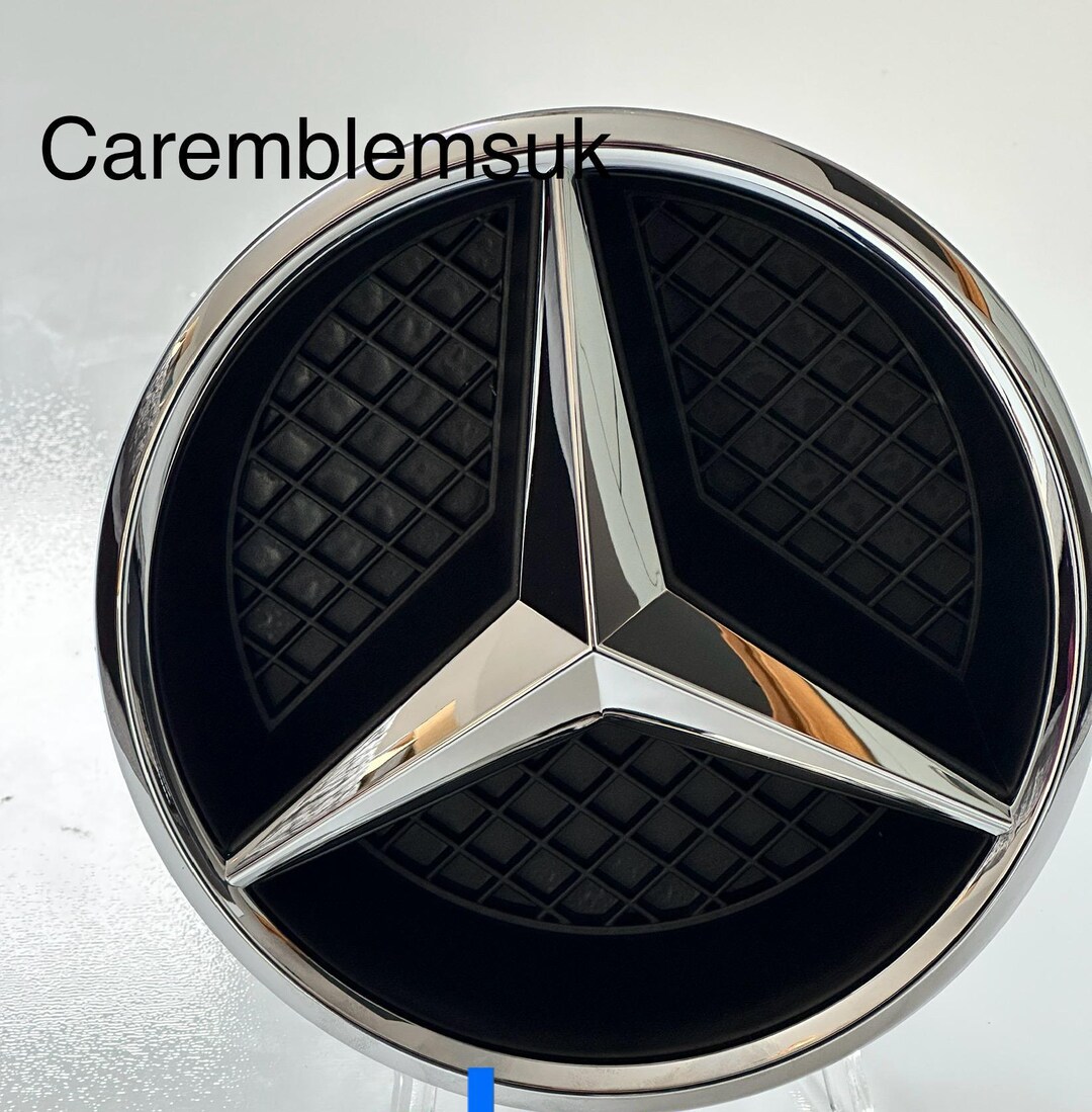 Mercedes-benz Grille Star Emblem in Chrome/black for E-class 2016-2021 ...