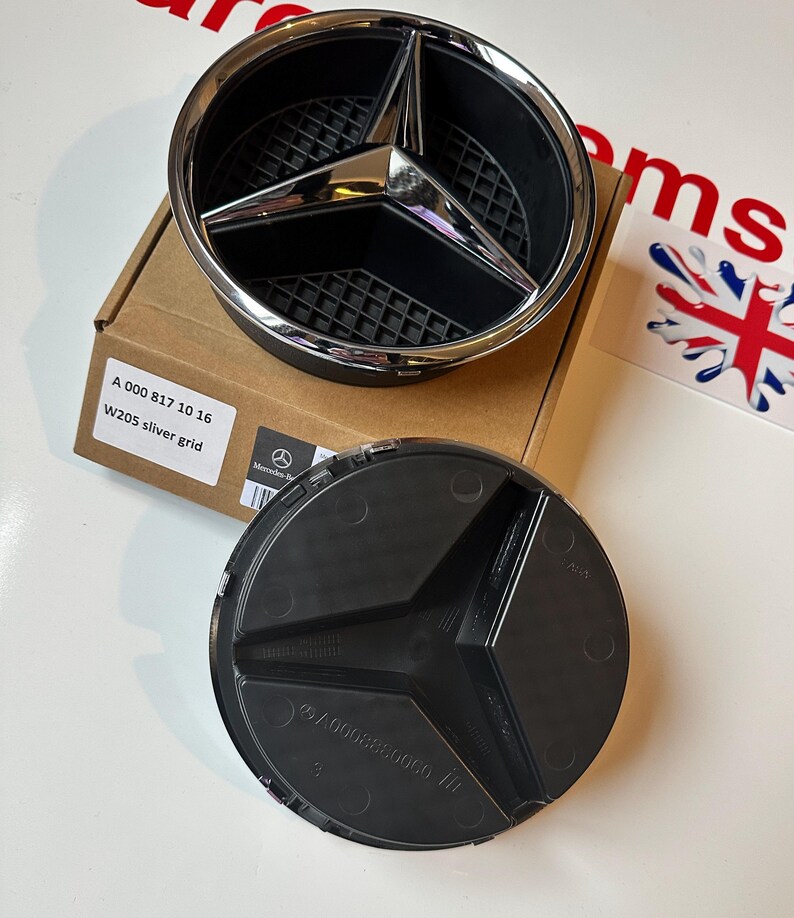 Mercedes-benz Emblem Chrome Grille Star Badge 18.5cm Classes W212 W207 ...