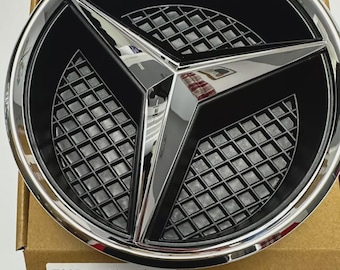 Silver Badge Mercedes-benz Star Grill Grille Emblem A2078170016 186mm ...