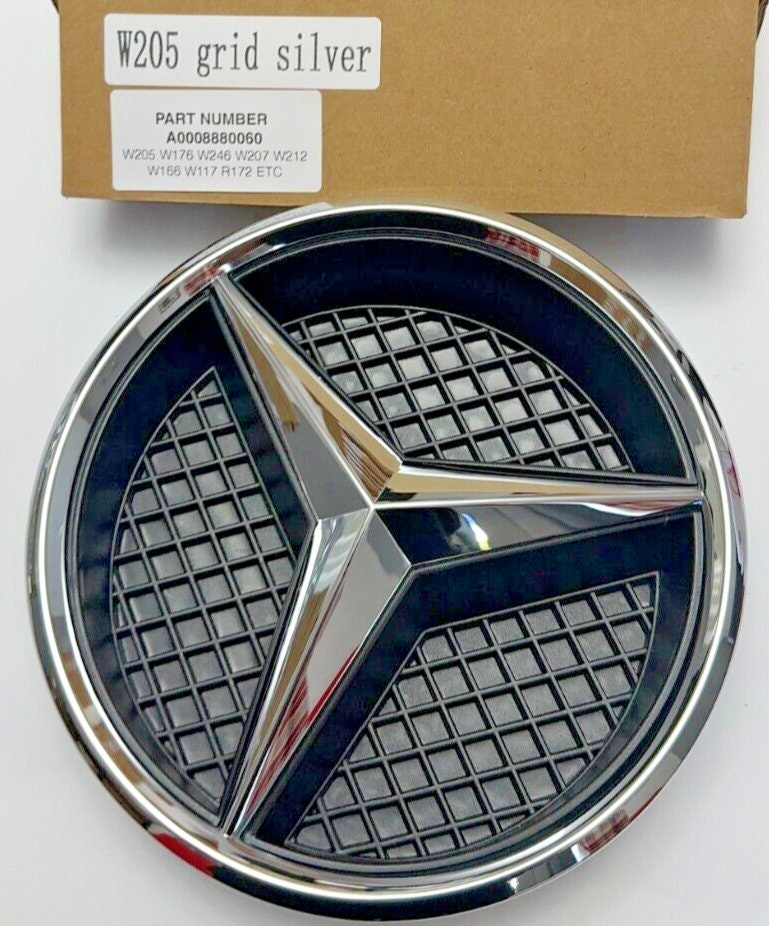 Mercedes-benz Chrome Grille Star 18.5cm W205 W176 W246 Replacement OEM ...