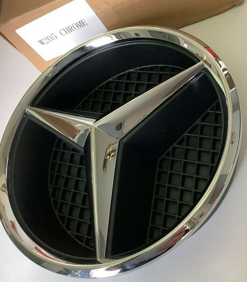 Mercedes-benz Chrome Grille Star 18.5cm W205 W176 W246 Replacement OEM ...
