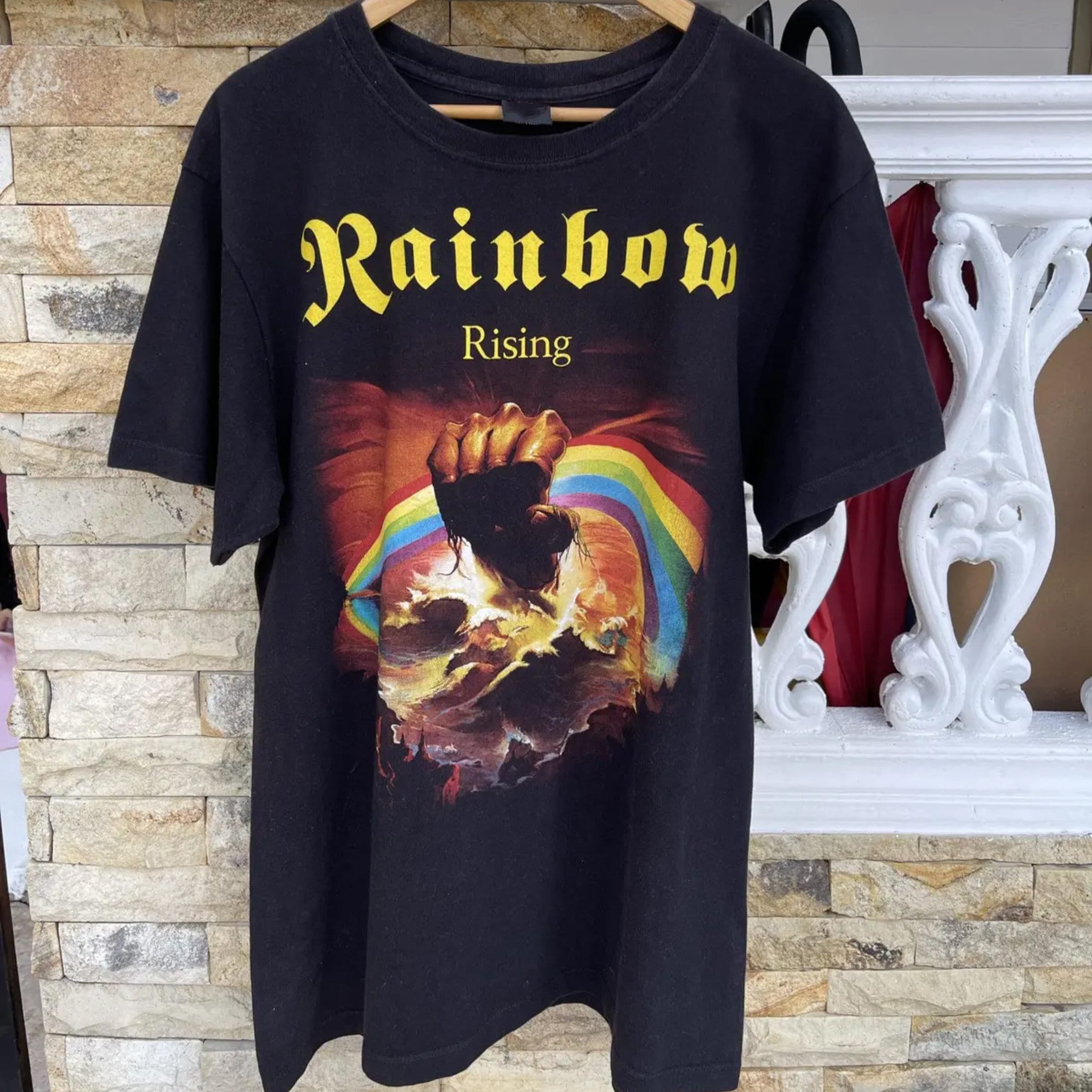 Rainbow rising Album T-shirt, Rainbow Album Cover, Rainbow Rock Band ...