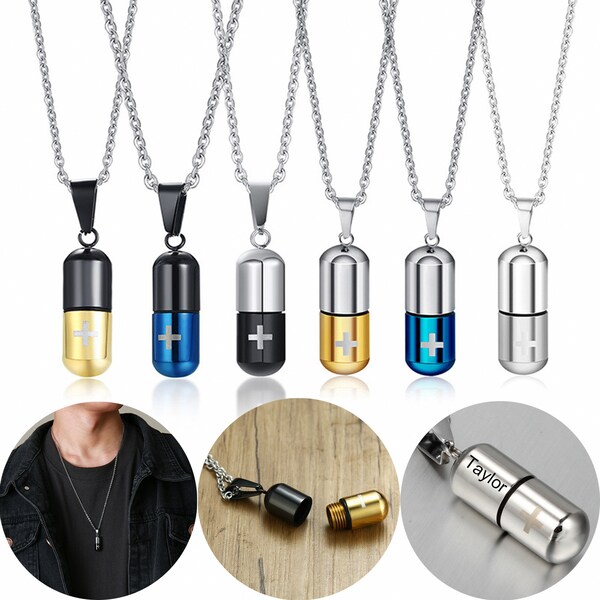 Pill Holder Necklace - Etsy