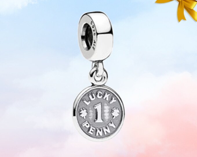 Lucky Penny Dangle Charm • New Genuine S925 Sterling Silver Charm for ...