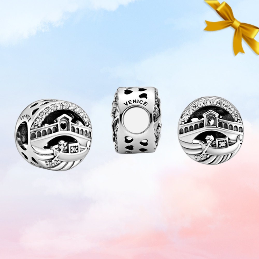 New Venice Gondola Dangle Charm Genuine S925 Sterling Silver Charm for ...