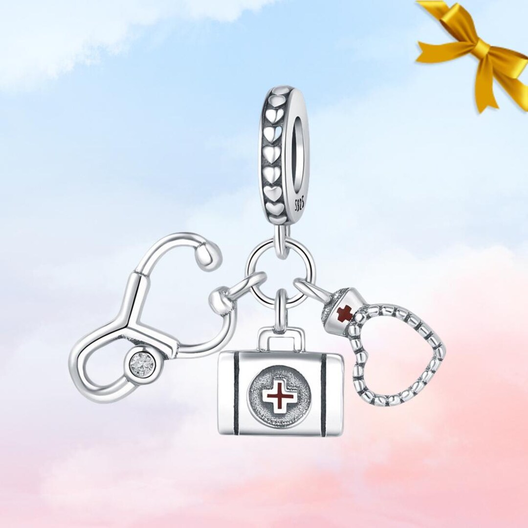 Nurse Charm: S925 Sterling Silver Charms Fit Pandora Bracelet,necklace ...
