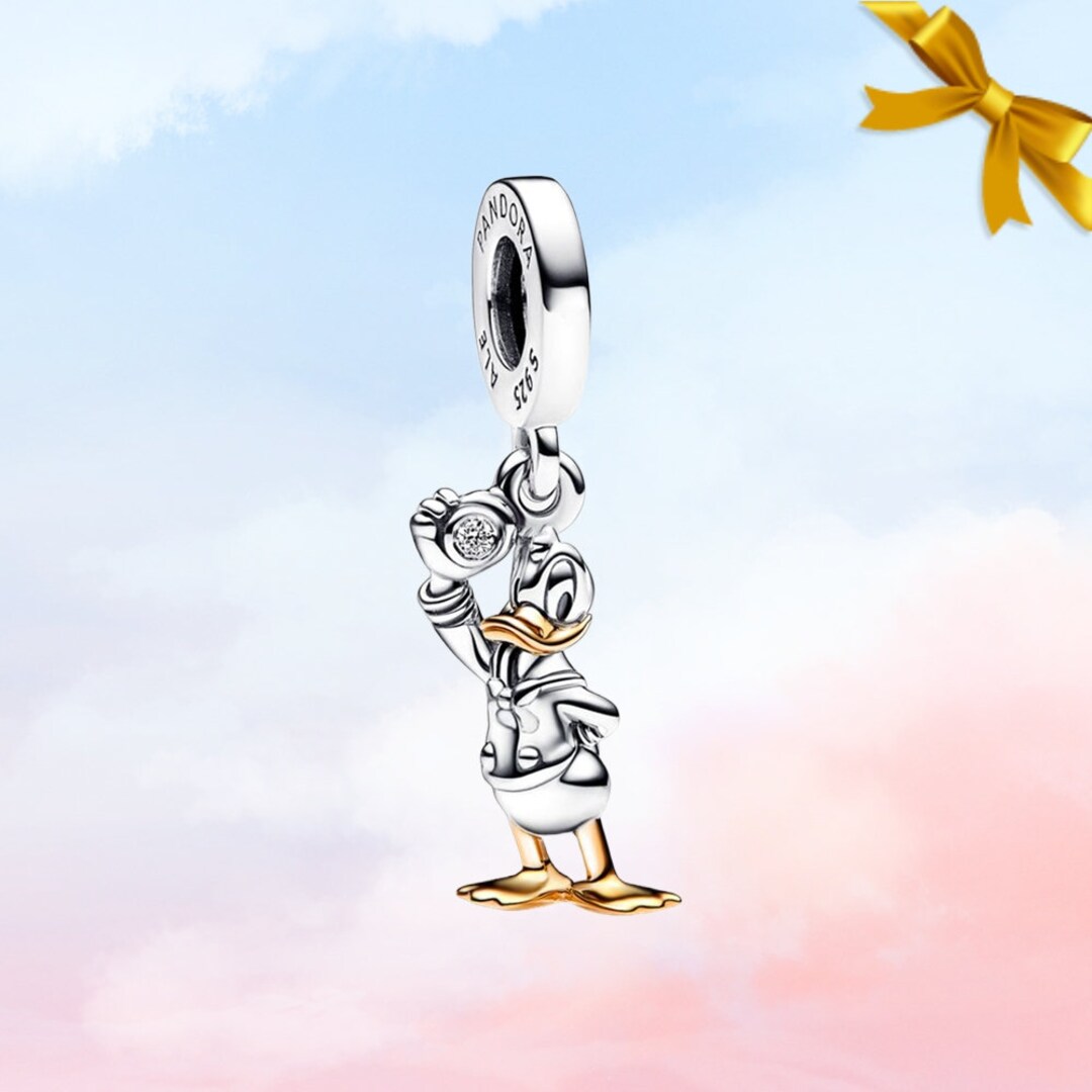 100th Anniversary Donald Duck Dangle Charm New Genuine S925 Sterling ...