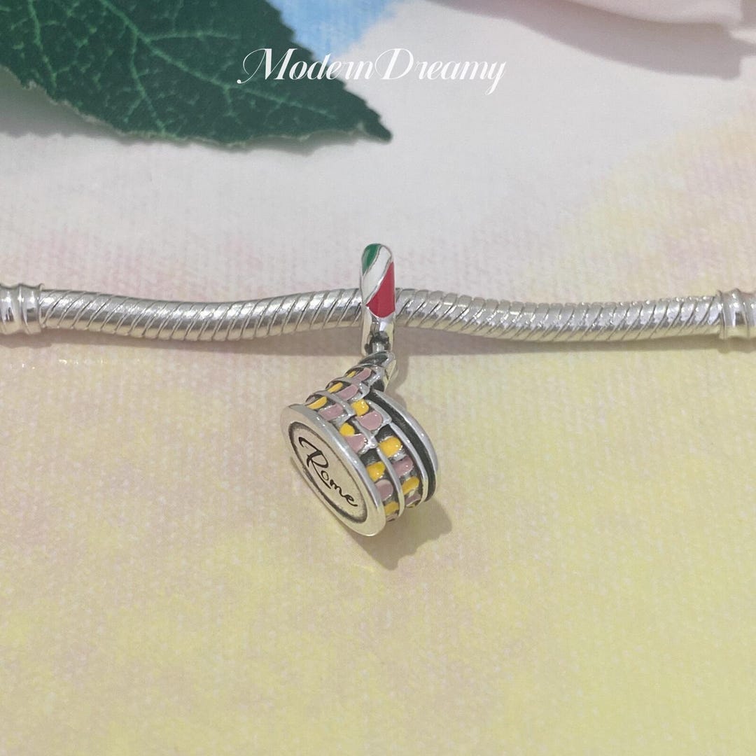 Rome Colosseum Dangle Charm • S925 Silver Charm for Bracelet • Necklace ...