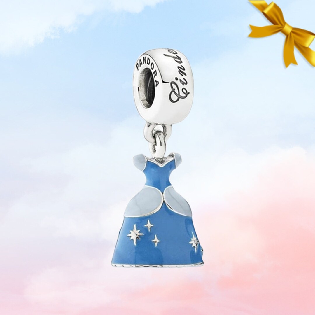Princess Cinderella Dress Dangle Charm New Genuine S925 - Etsy