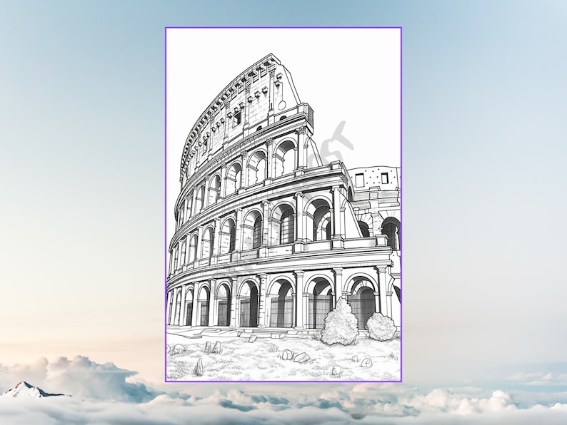 10 World Wonders Coloring Pages Adult Coloring Kids - Etsy