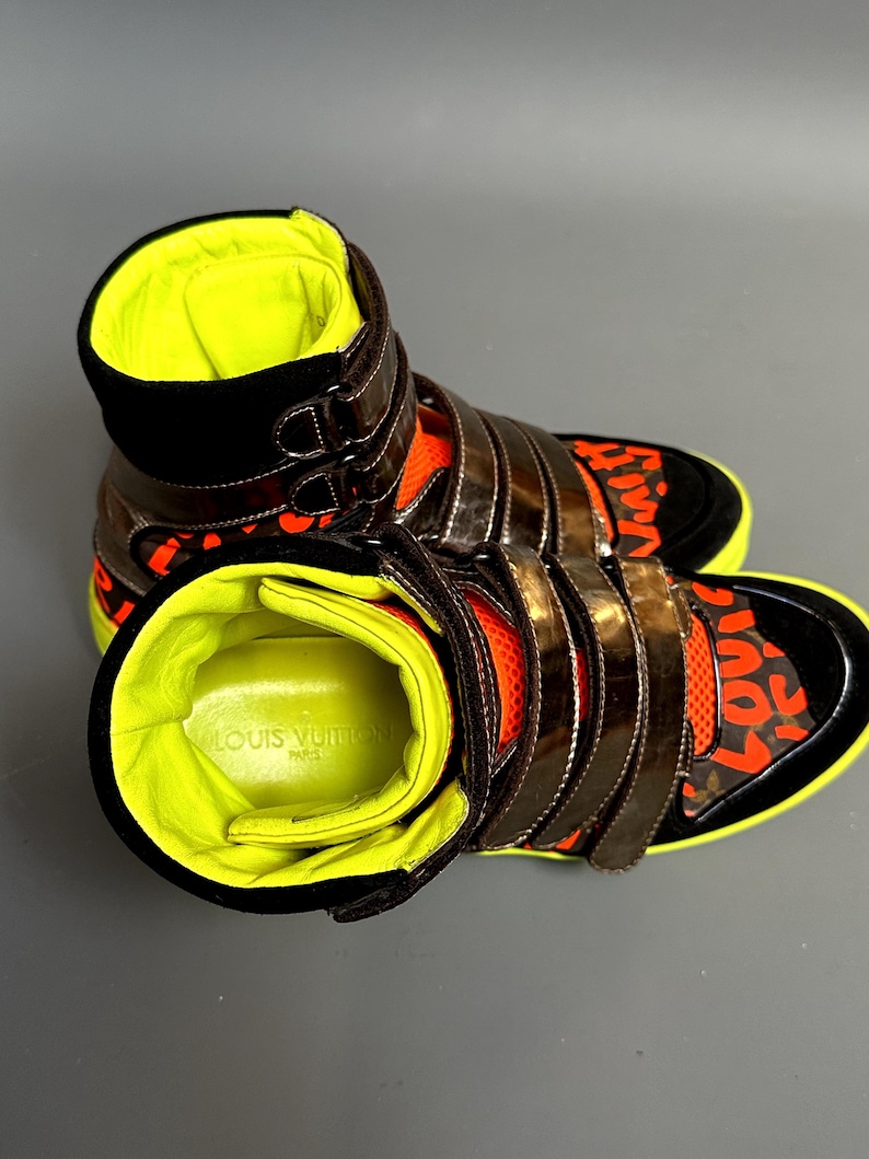 Baskets Louis Vuitton FD 0010 6 1/2 Stephen Sprouse Graffiti, taille 40 ...