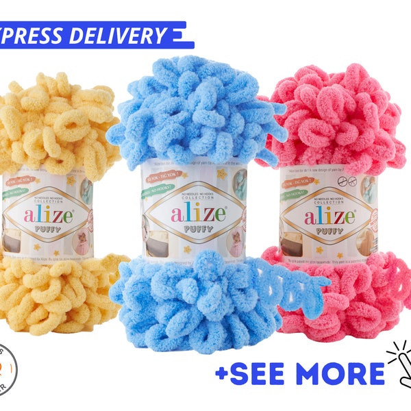 Alize Puffy Yarn - Etsy